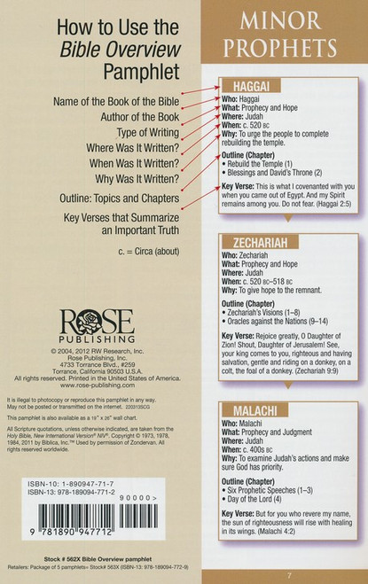 Bible Overview Pamphlet - CEI Bookstore | Truth Publications, Inc.