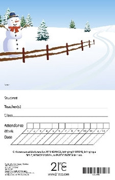 Attendance Chart - Winter Scene (2CCS0002)