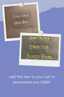 Bible imprinting service