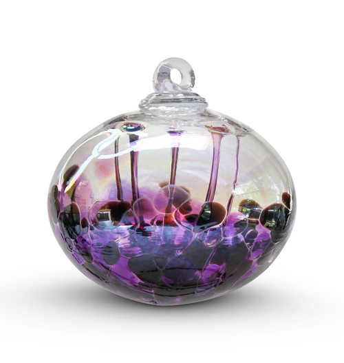 JuJu Ball "Blackberry" Iridized 6 Inch - WitchBalls.com