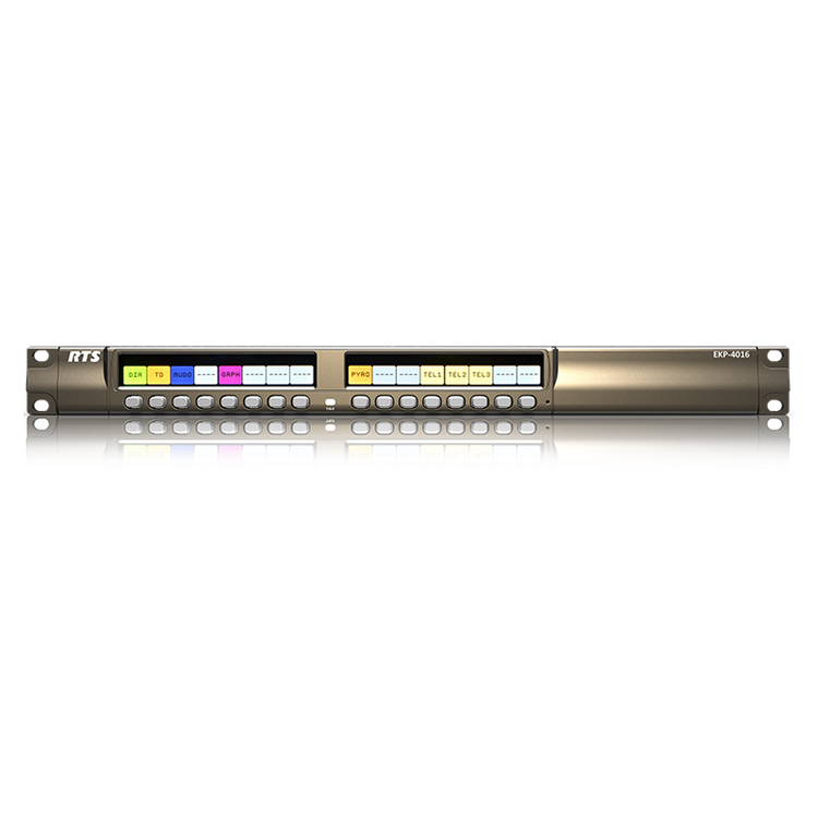 RTS 1RU 16 Key Pushbutton Intercom Expansion Panel | BIS