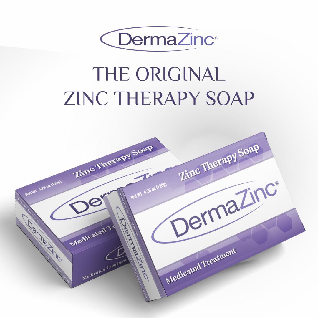 Zinc Soap Bar with 2% Zinc Pyrithione for Skin | DermaZinc®