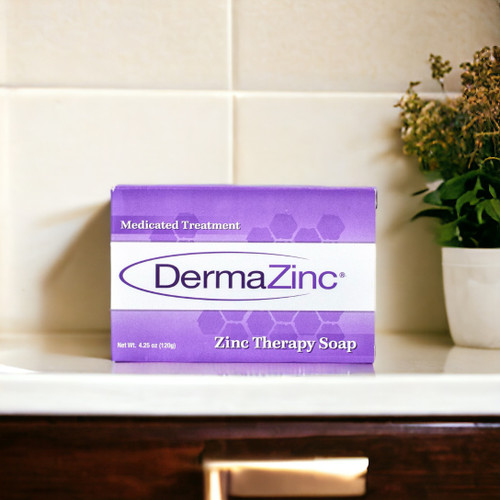 Zinc Soap Bar with 2% Zinc Pyrithione for Skin | DermaZinc®