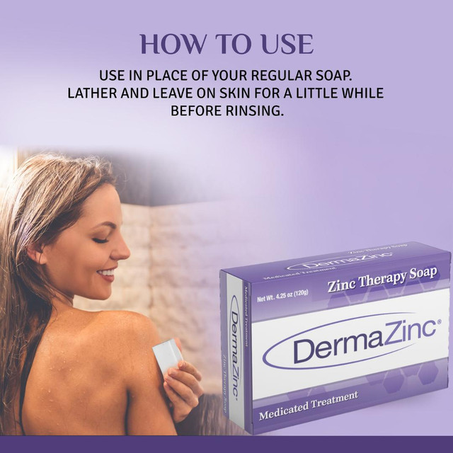 Zinc Soap Bar with 2% Zinc Pyrithione for Skin | DermaZinc®