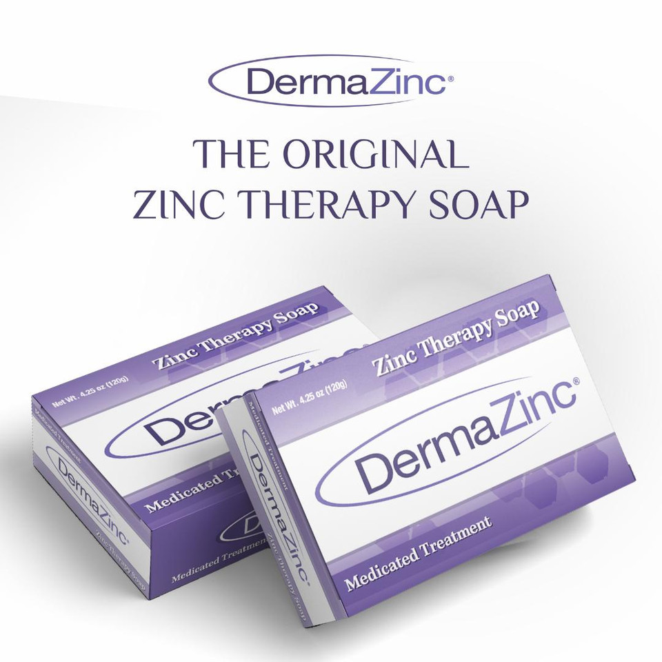 Zinc Soap Bar with 2% Zinc Pyrithione for Skin | DermaZinc®