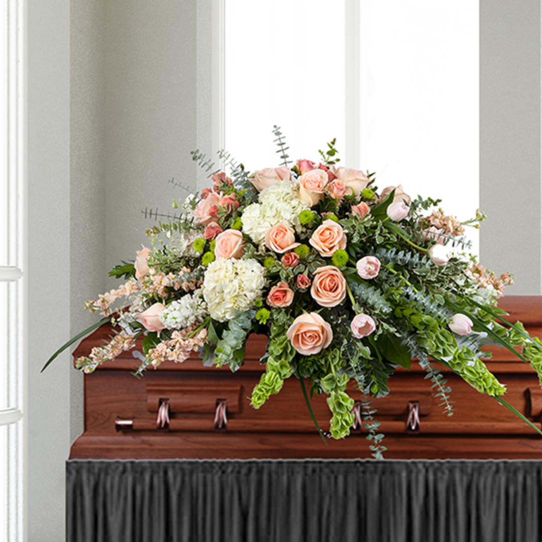 Gracious Hands Casket Spray - Angie's Floral Designs