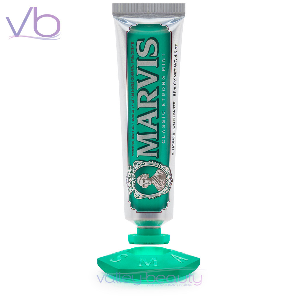 Marvis Classic Strong Mint Toothpaste with Stylish Holder