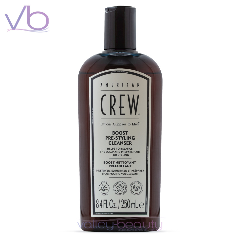 American Crew Boost Pre-Styling Cleanser | Volumizing Shampoo for Fine Hair