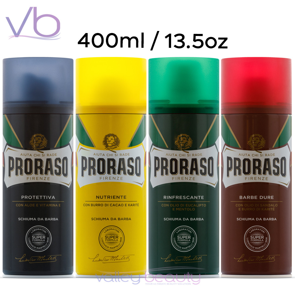 Proraso Shaving Foam Collection | Professional Barber Size 400ml