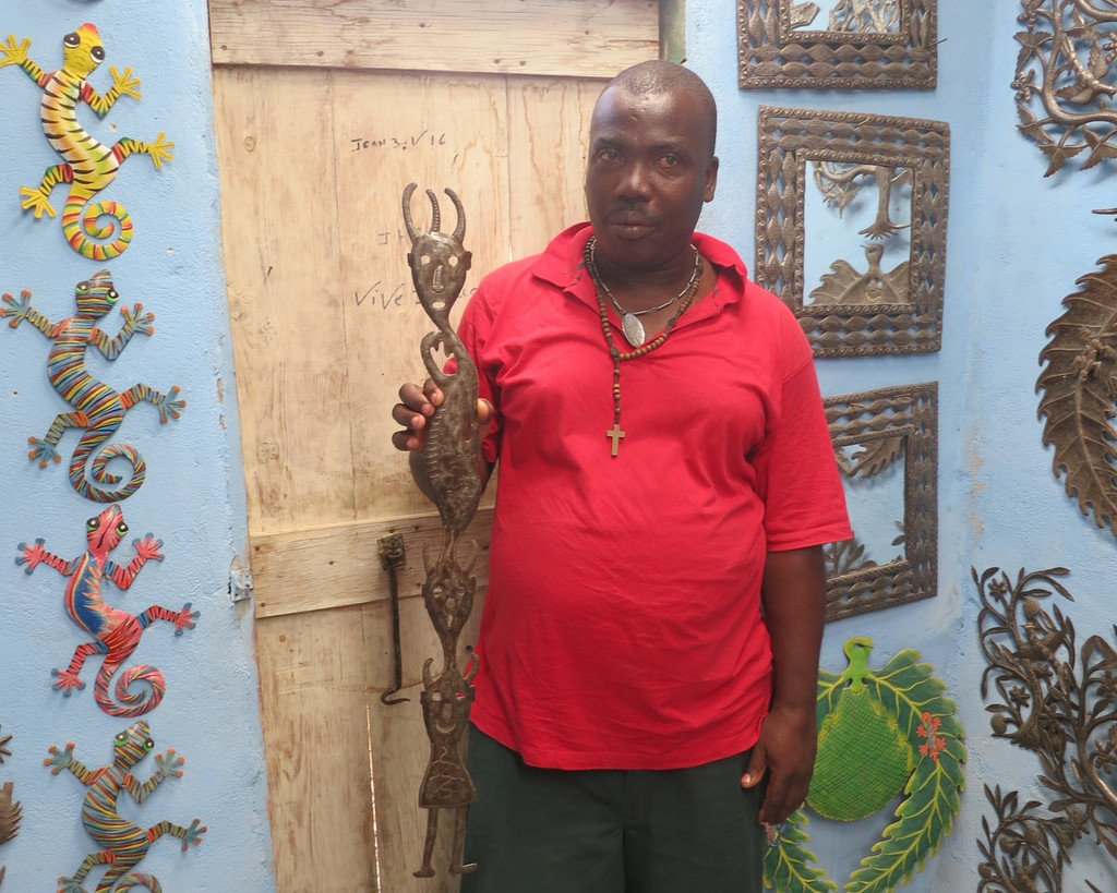 Voodoo- Voudou - Traditional Haiti Metal Art, One of a Kind Unique Wall Art