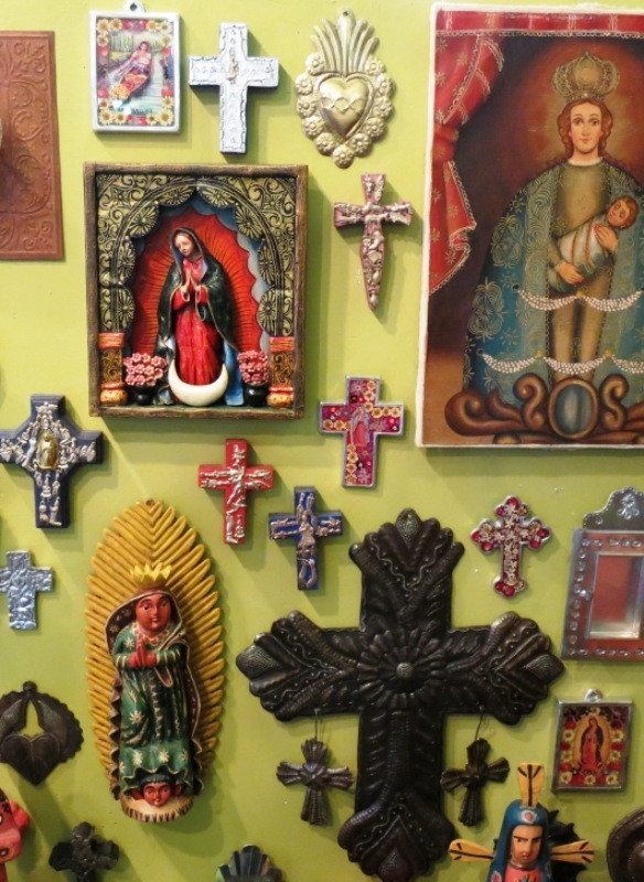 peruvian crosses, hand painted cross, handmade, roof top cross, welcome ...