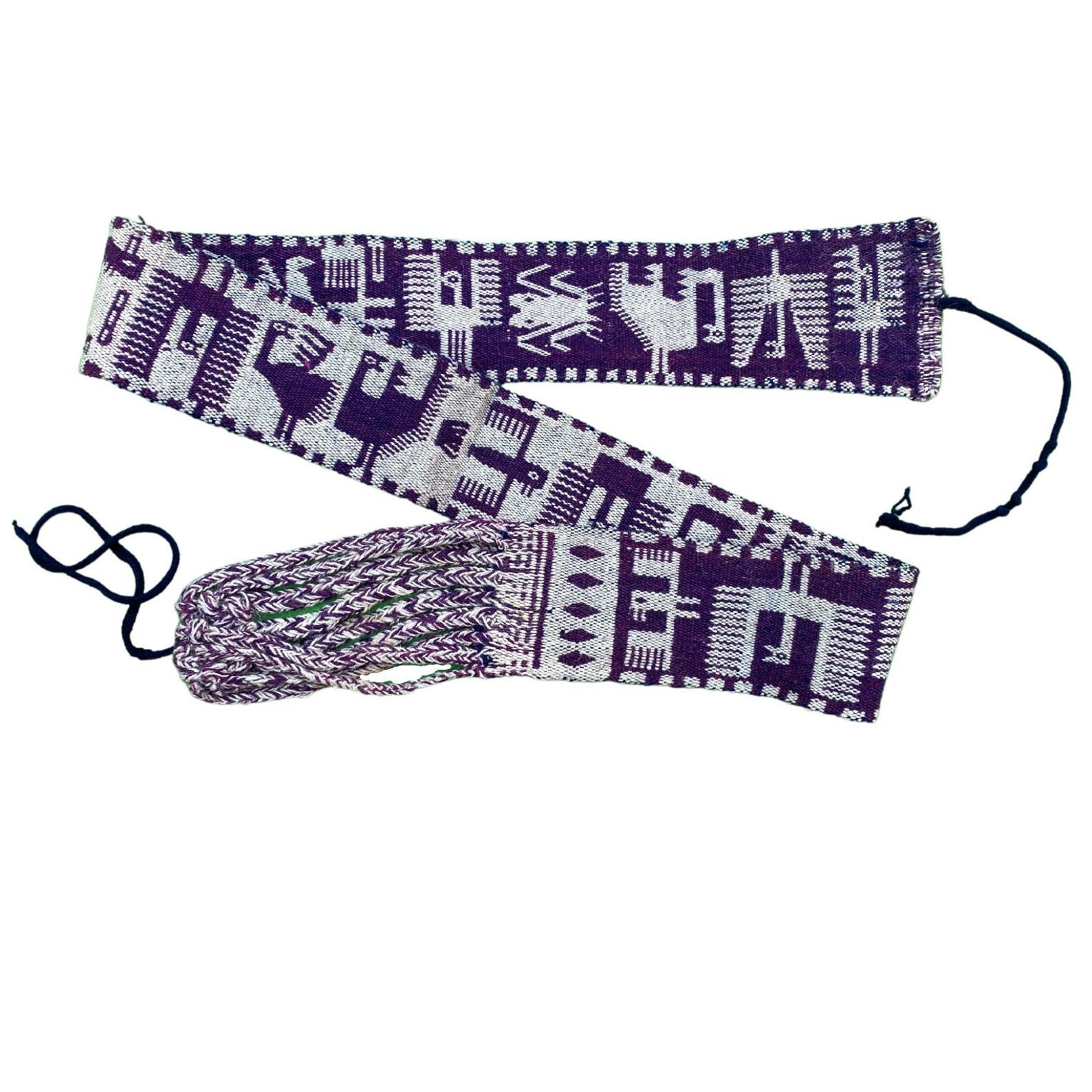 wool belt from bolivia, traditional belt