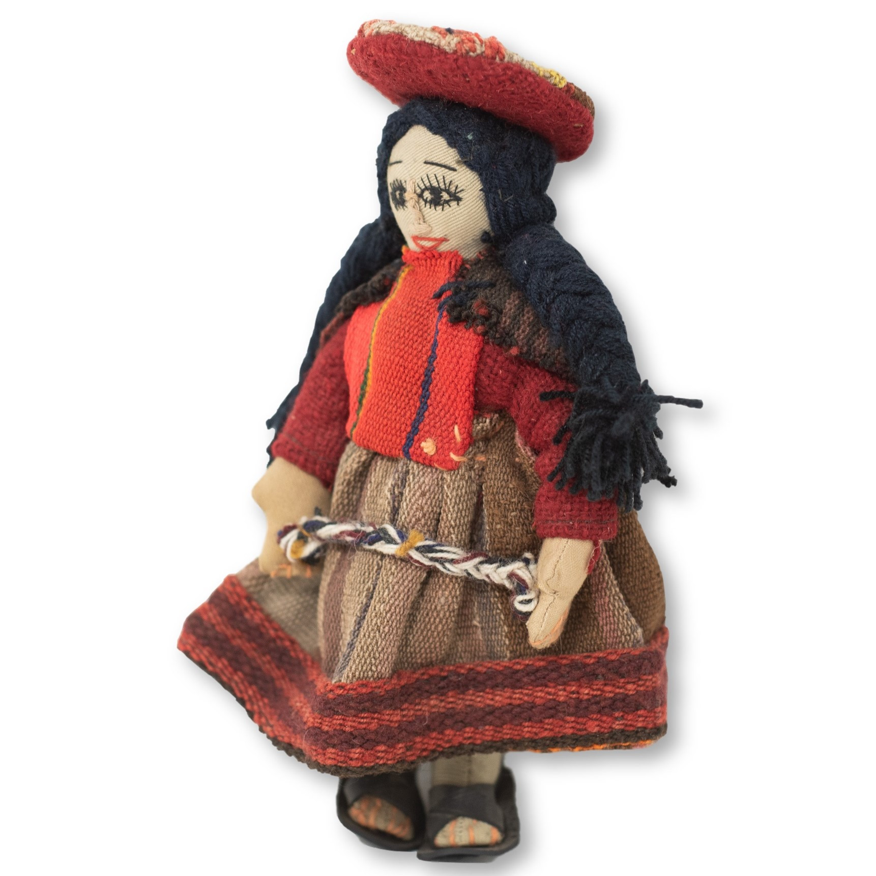 Handmade Cusco Peruvian Doll with Cotton and Wool Traditional Dress ...
