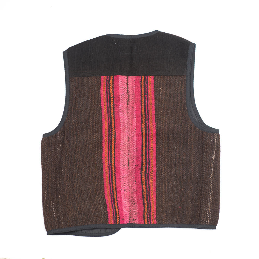 Beautiful Handmade Bolivian Unisex Vest Made From Traditional Antique Manta