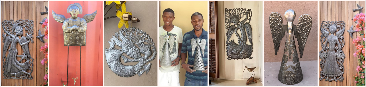 Angel Wall Sculptures Haiti Metal Steel Drum Art Handcrafted from ...