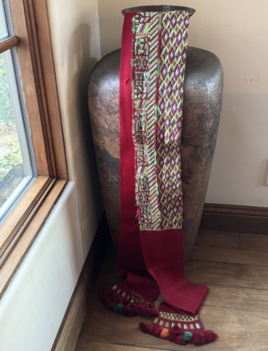 Vintage Handwoven Cinta or Belt from Chajul Guatemala