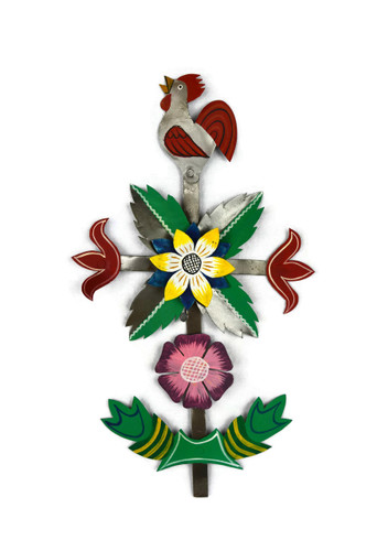 peruvian crosses, hand painted cross, handmade, roof top cross, welcome ...