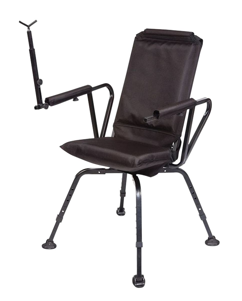 BenchMaster BMSSSC Sniper Seat 360 Shooting Chair Black Steel Legs w ...