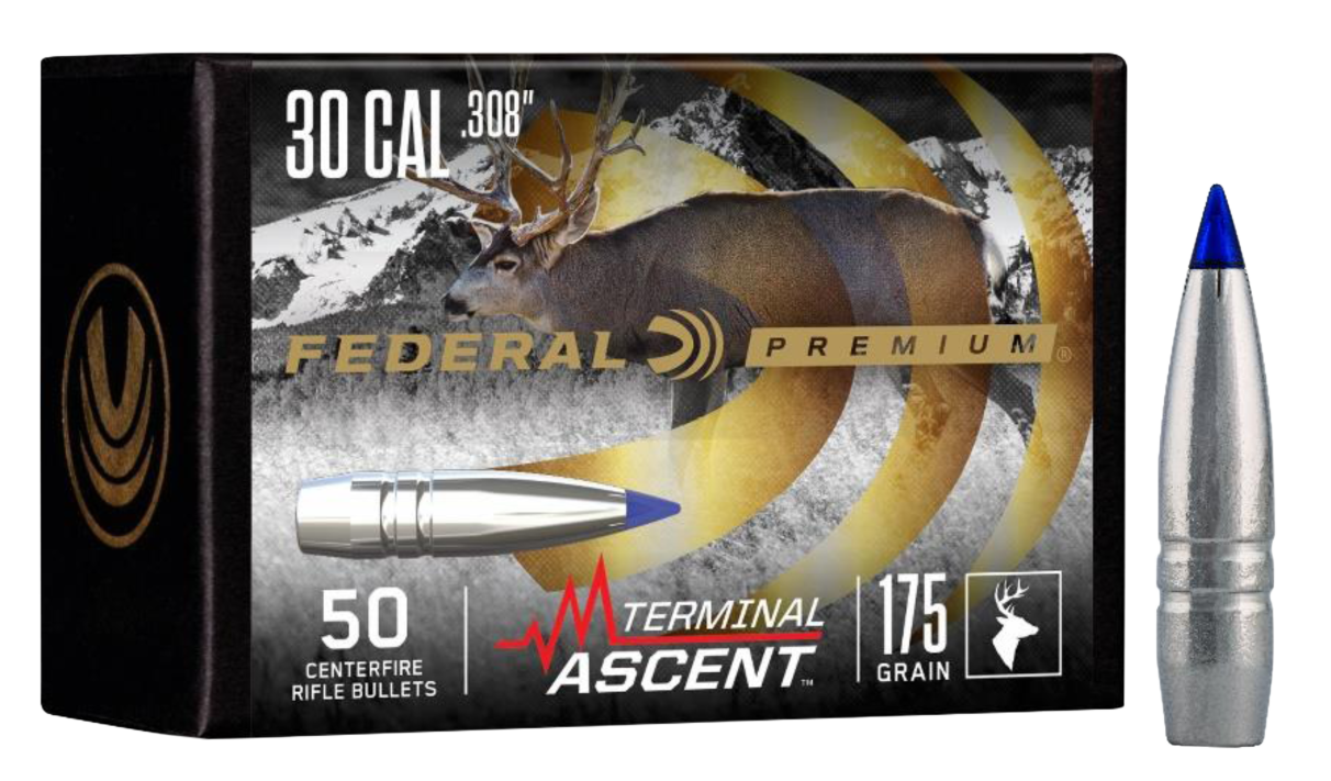 Federal PB308TA1 Premium Terminal Ascent Component 30Cal 175gr 50 Per ...