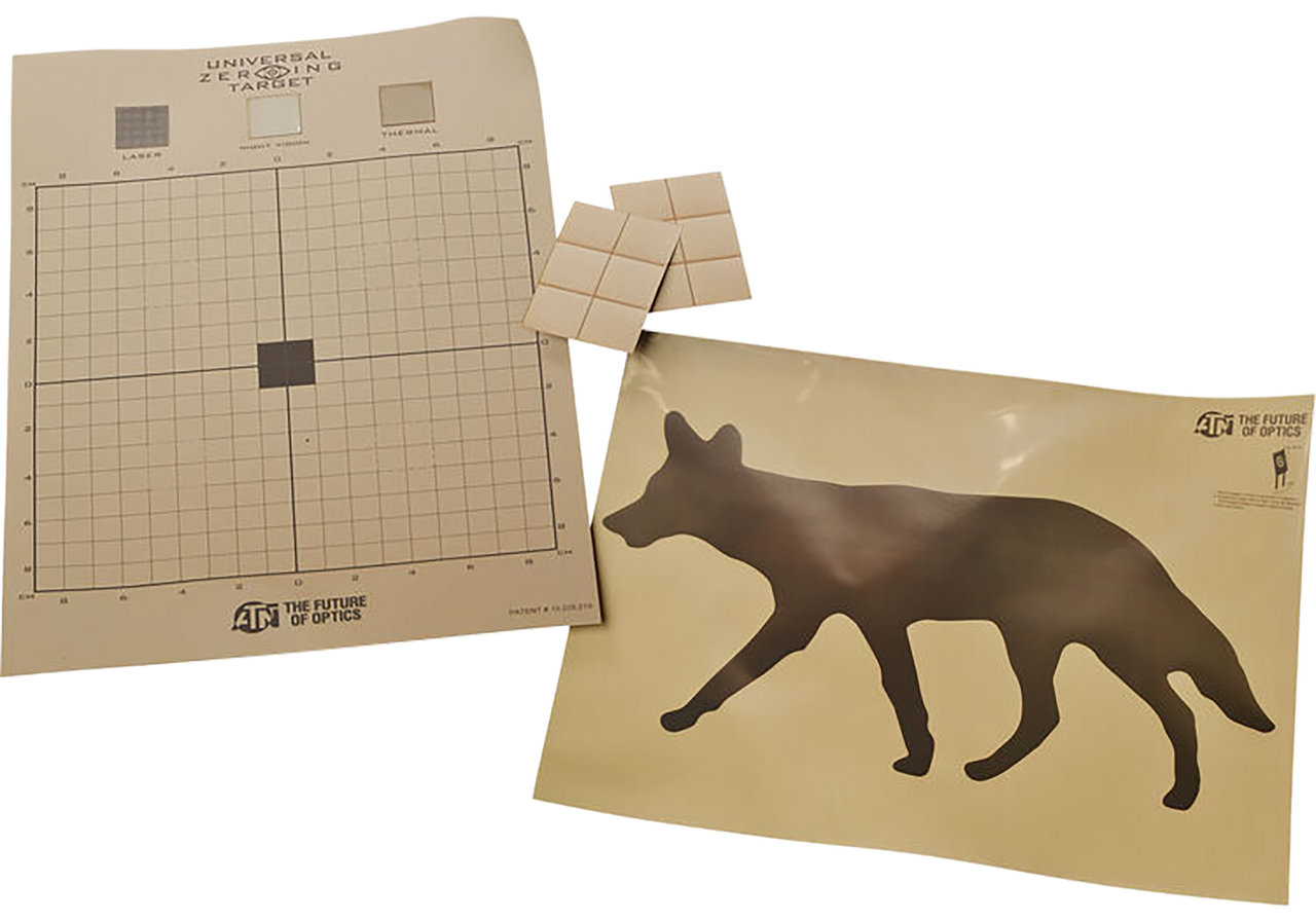 ATN ACMKIRTGCY Thermal Target Kit Coyote Paper 30" x 24" Brown Includes ...