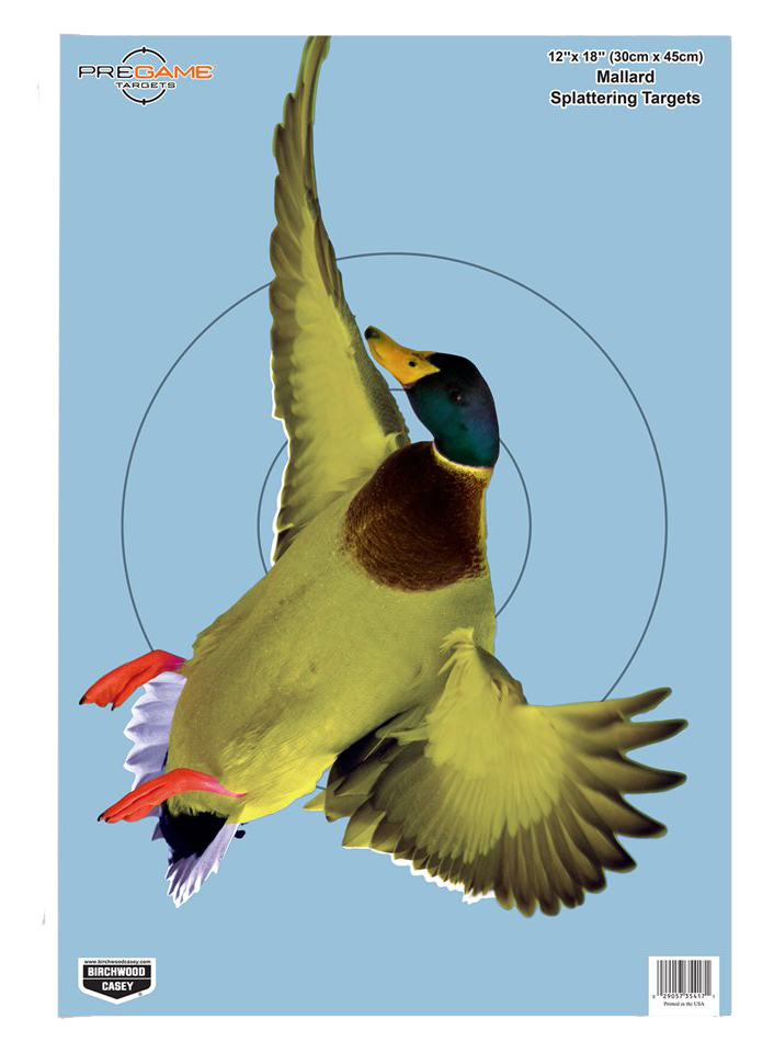 Birchwood Casey 35407 Pregame Duck Paper Hanging Rifle/Shotgun 12" x 18 ...