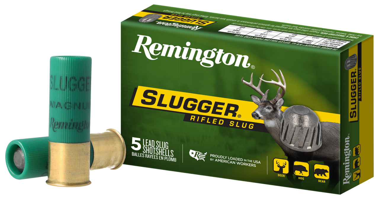 Remington Ammunition 20270 Slugger 12 Gauge 3" 1 oz Rifled Slug Shot 5 ...
