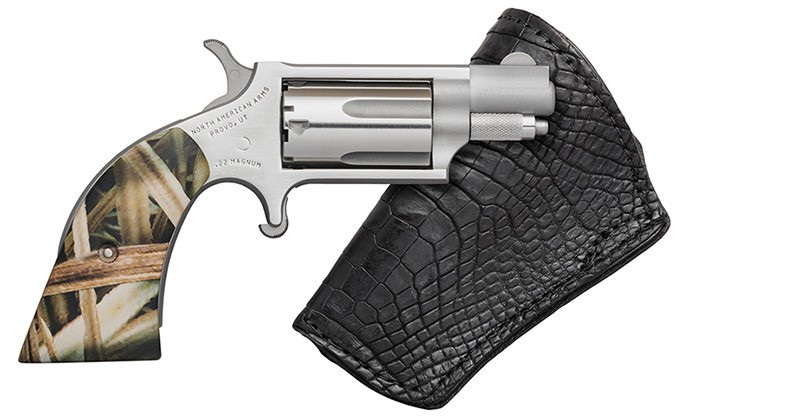 North American Arms - 22 Magnum Gator Gun Mini Revolver with Camo Grips ...