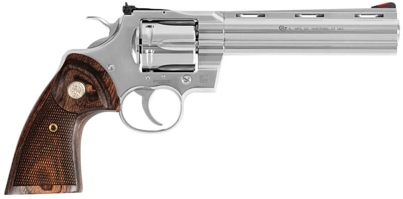 COLT FIREARMS PYTHON STAINLESS .357 MAG / .38 SPL 6" BARREL 6-ROUND ...