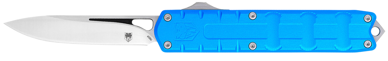 CobraTec Knives CTEBLUM390DNS Enforcer 3.25" OTF Drop Point Plain M390 ...
