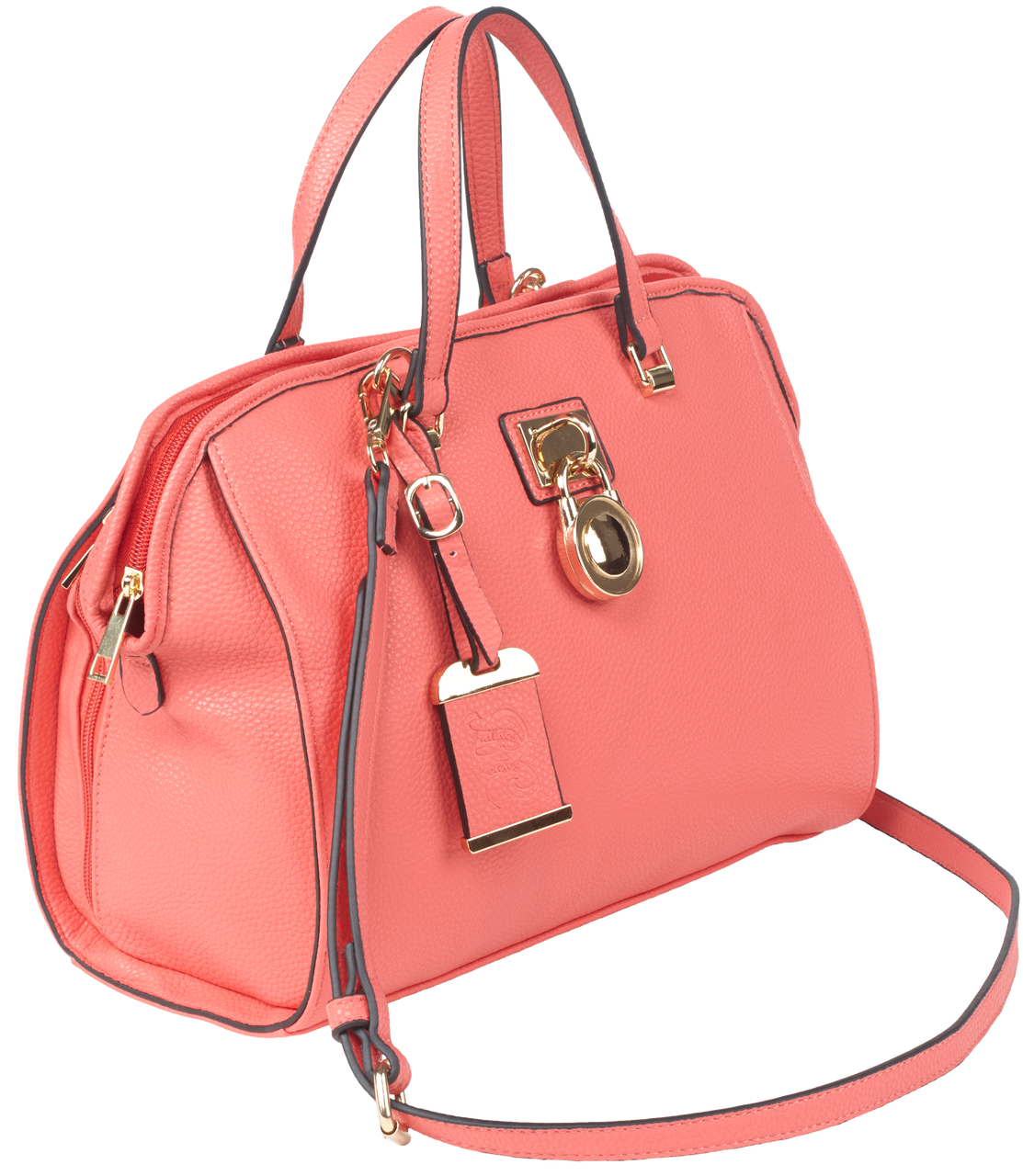 Bulldog BDP026 Satchel Purse w/Holster Coral Leather Most Sm Pistols ...