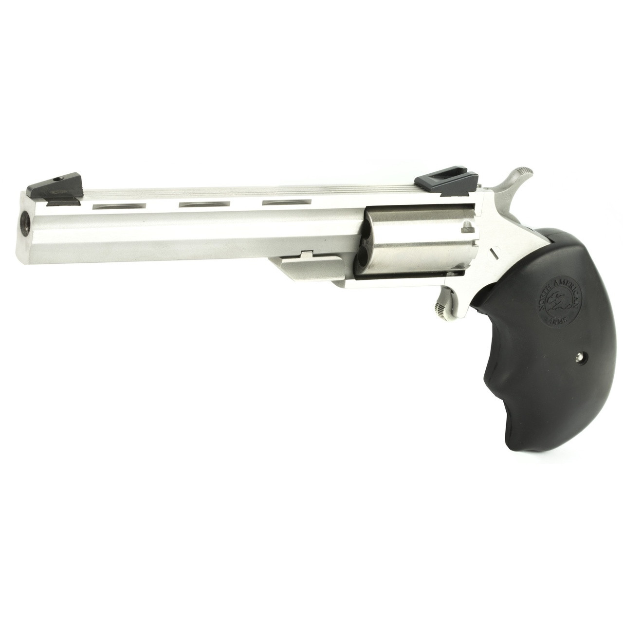 NAA Mini Master Revolver .22 LR/.22 Mag 4" Barrel 5 Rounds Rubber Grips ...