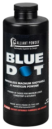 Alliant Powder BLUEDOT Shotshell Powder Blue Dot Pistol/Shotgun Multi ...
