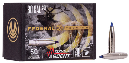 Federal PB308TA2 Premium Terminal Ascent Component 30Cal 200gr 50 Per ...
