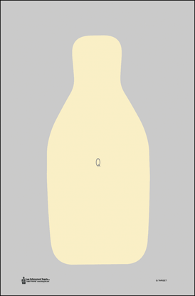 Action Target QT100 Qualification Standard Center Mass Heavy Paper ...