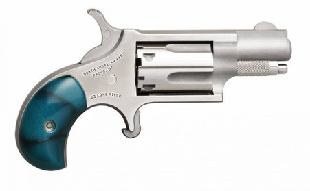NAA MINI REVOLVER .22LR 1-1/8" BRL W/ TURQUOISE GRIP - BuckSnort Outfitters