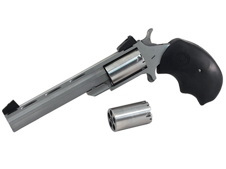 NAA Mini Master Single Action Revolver .22 LR/.22 Mag 4" Stainless ...