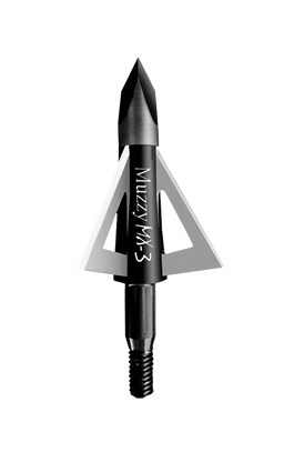 Muzzy 225MX33 MX-3 Broadhead 3-Blade Trocar Tip Anodized Aluminum ...