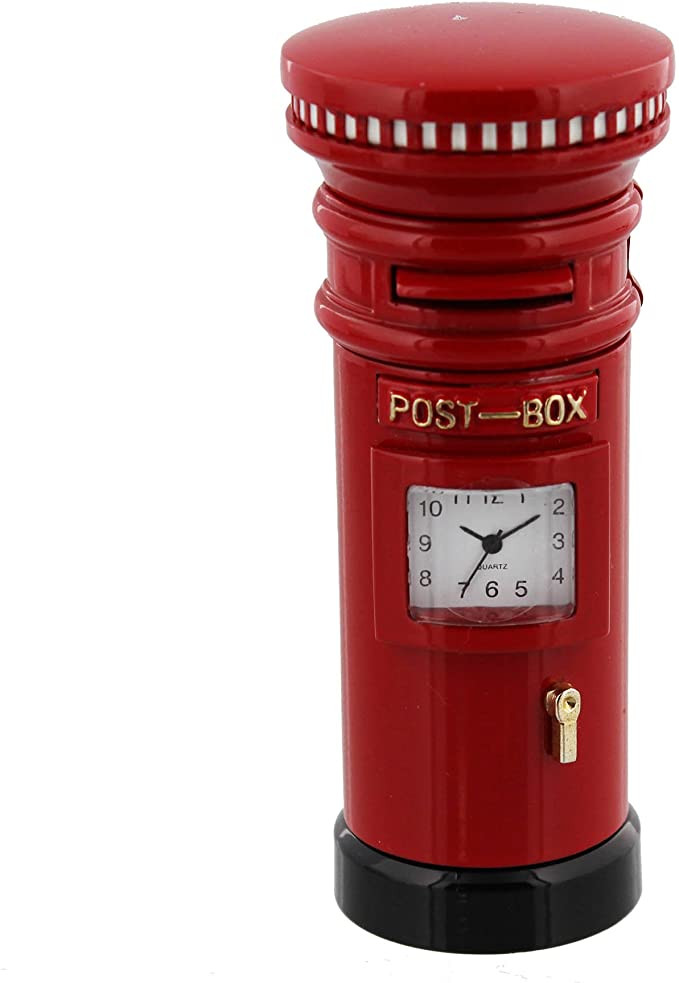 Collectable Post box Clock Red CC3202RD SOLD