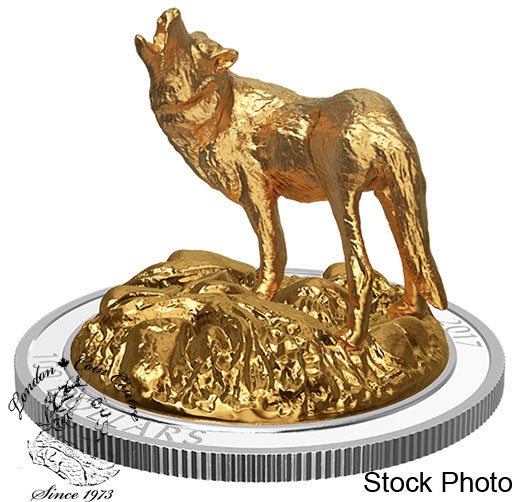 Canada: 2017 $100 Sculpture of Majestic Canadian Animals: Wolf Silver ...