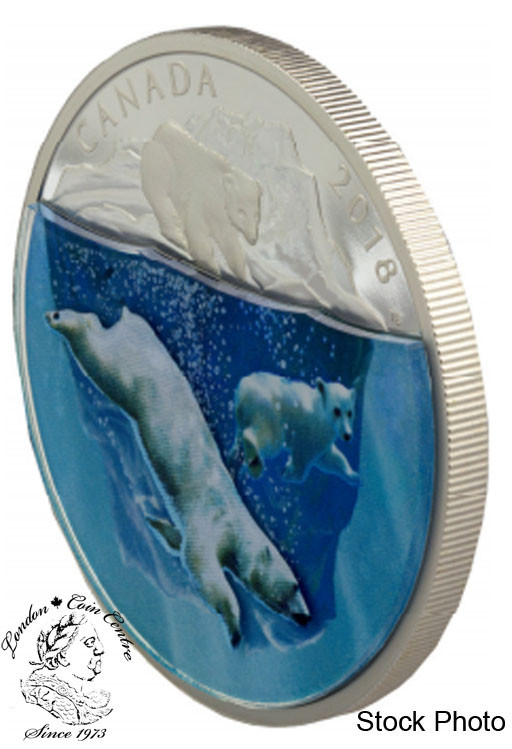 Canada: 2018 $30 Arctic Animals and Northern Lights: Polar Bear Fine ...