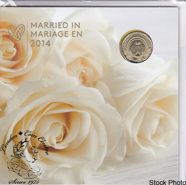 Canada: 2014 Wedding Coin Gift Set - Doves Loonie - London Coin Centre Inc.