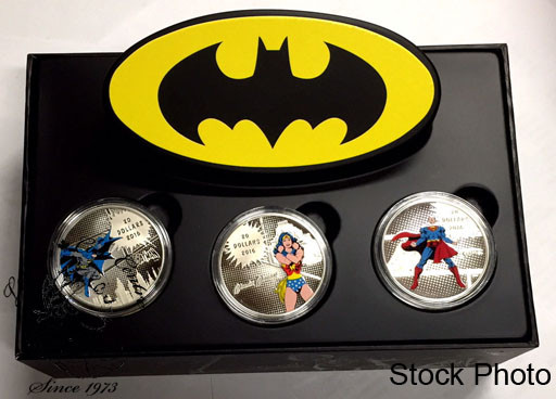 Canada: 2016 $20 Superman Wonderwoman Batman 3 Coin Set - London Coin ...