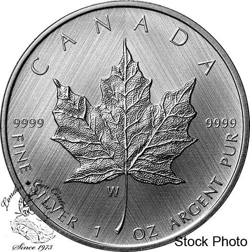 Canada: 2021 $5 Silver Maple Leaf: "W" Mint Mark 1 oz Pure Silver Coin ...