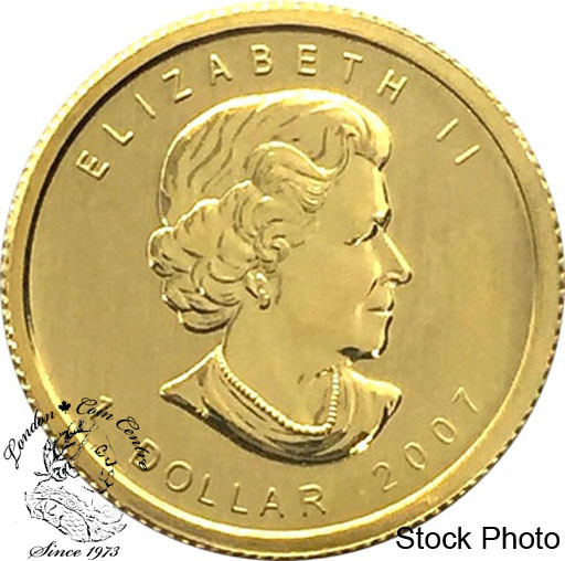 Canada: $1 Pure Gold Maple 1/20 oz (Random Year) - London Coin Centre Inc.