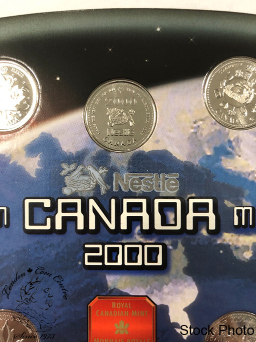 Canada: 2000 25 Cent Millennium Set with Medal - Special Nestle Edition ...