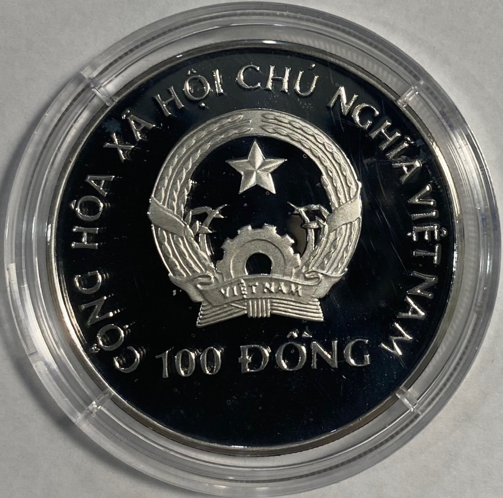 Vietnam: 1996 100 Dong Olympics Gymnastics Silver Coin - London Coin ...