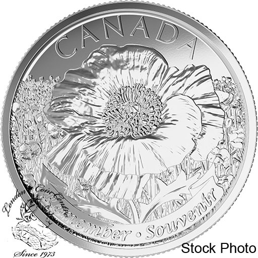Canada: 2018 $2 Toonie Armistice Poppy BU Non-coloured Coin - London ...
