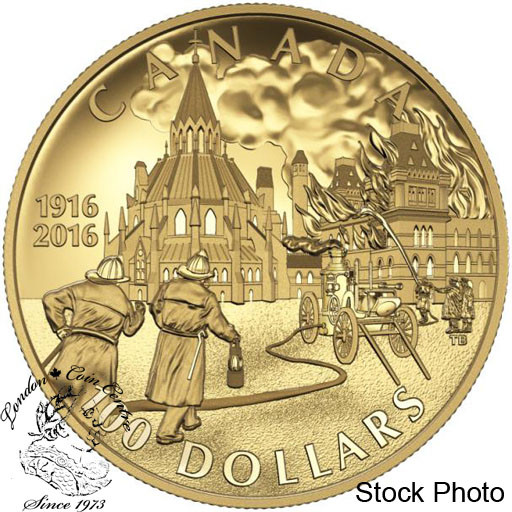 Canada: 2016 $1 Library of Parliament 2oz Silver Coin - London Coin ...