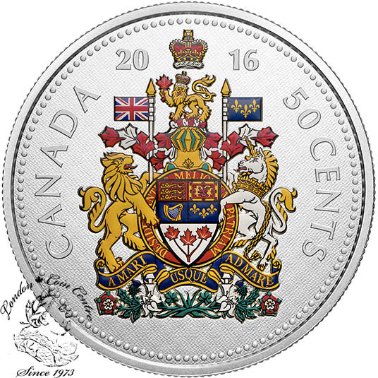Canada: 2013 $50 Queen's Coronation 5 oz Coloured Silver Coin - London ...