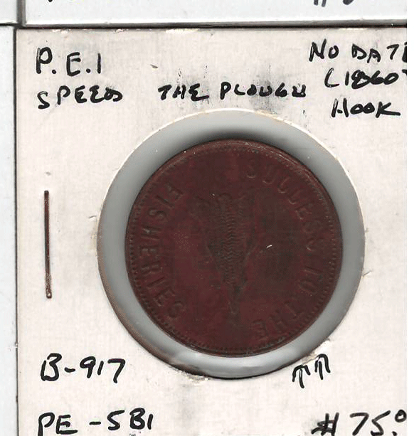 PEI: 1860 Speed The Plow Token PE-5B1 Hook - London Coin Centre Inc.